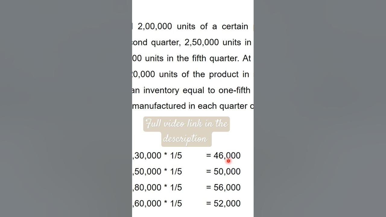 Management Accounting Budgetary Control Production Budget Sum management-accounting-budgetary-control-production-budget-sum