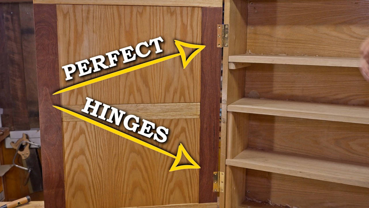 How to Install Butt Hinges to Hang a Cabinet Door - YouTube
