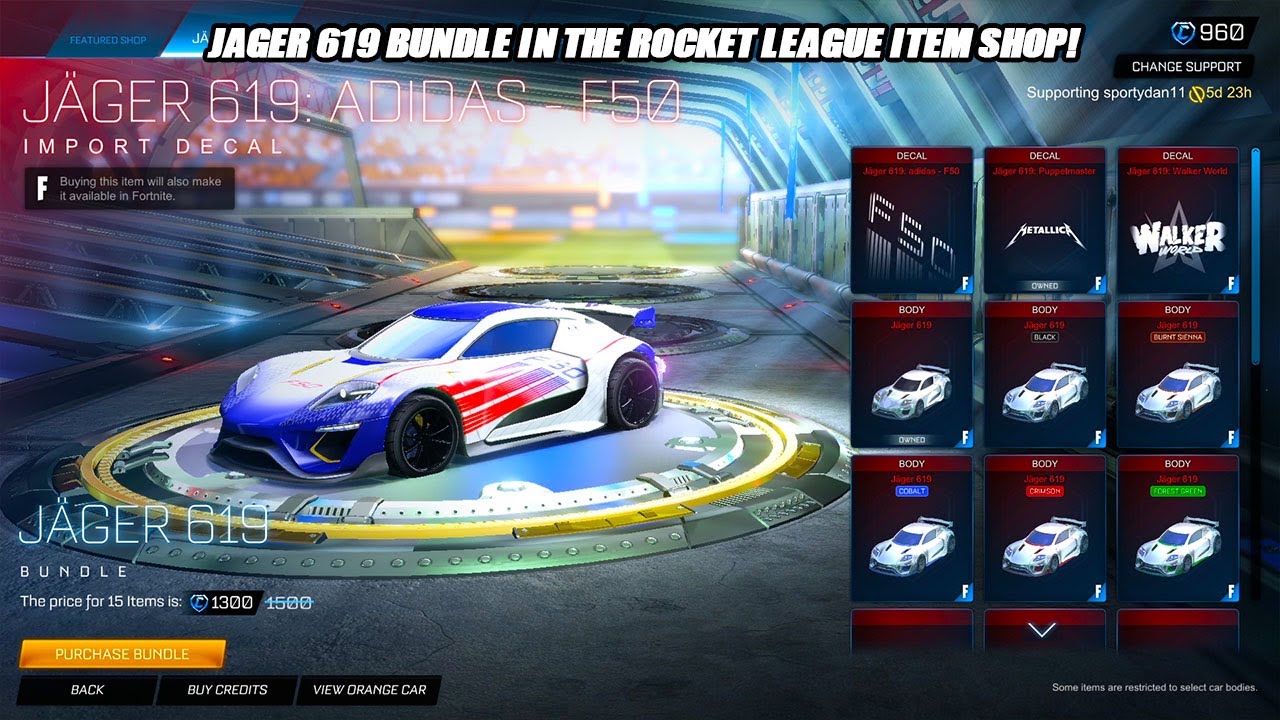 Jager 619 Mega Bundle Back In The Rocket League Item Shop!! - Rocket ...