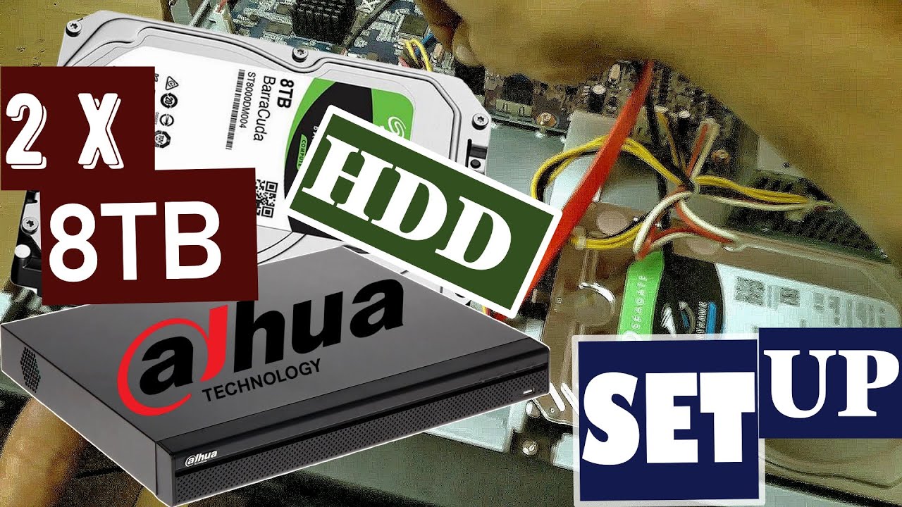 How To Add 2nd 8TB HDD TO DAHUA #CCTV NVR To Double Hard Drive Capacity ...