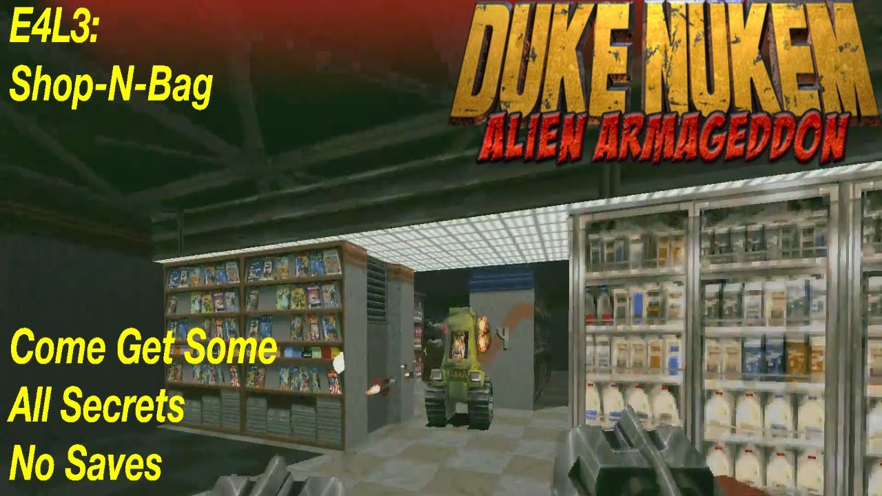 Duke Nukem: Alien Armageddon | Come Get Some, 100% | E4L3: Shop-N-Bag ...