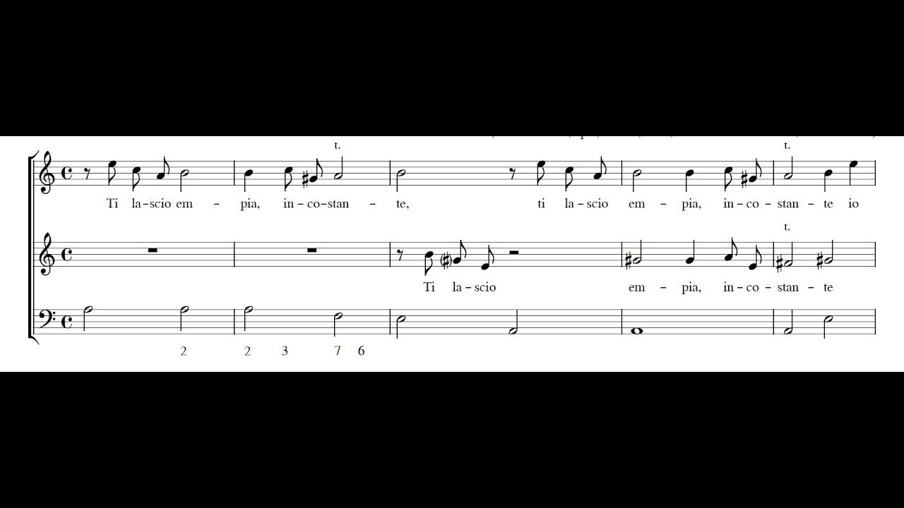 FRANCESCO MANELLI: Ti lascio empia incostante PDF SCORE - YouTube