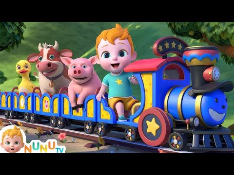 🚂 Çuf Çuf Hayvanlar Treni 🐷🐮🐴 Renkli Çiftlik Yolculuğu | NuNu TV Çocuk Şarkıları