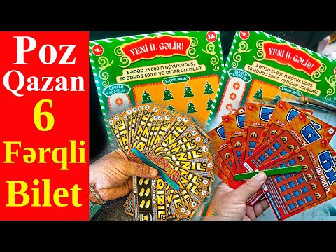 Poz qazan ???-MANATLIQ Qarışıq biletler pozdum (Yeni il Gəlir,Qızıl, Zümrüd,Göz Muncuğu) #pozqazan