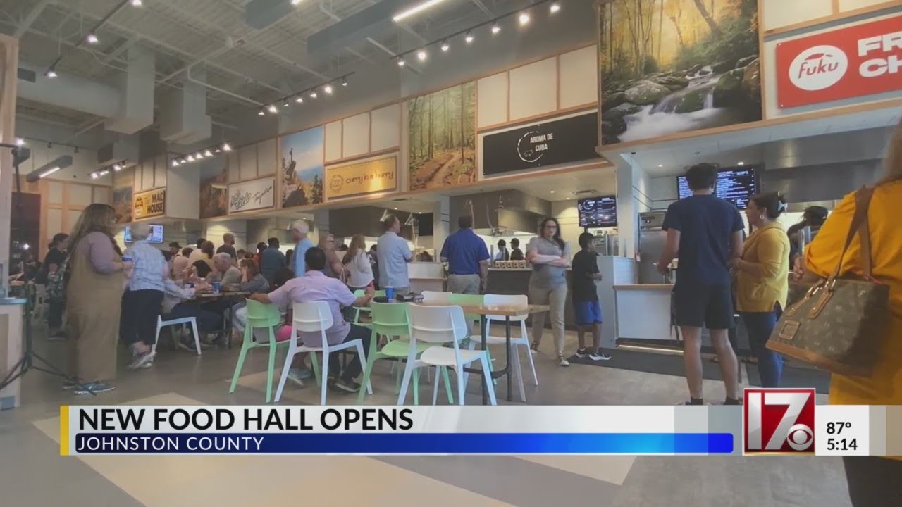 Johnston County welcomes first-of-its-kind food hall - YouTube
