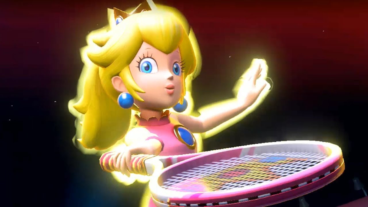 Mario Tennis Aces - Peach Gameplay Showcase | Online Tournament ...