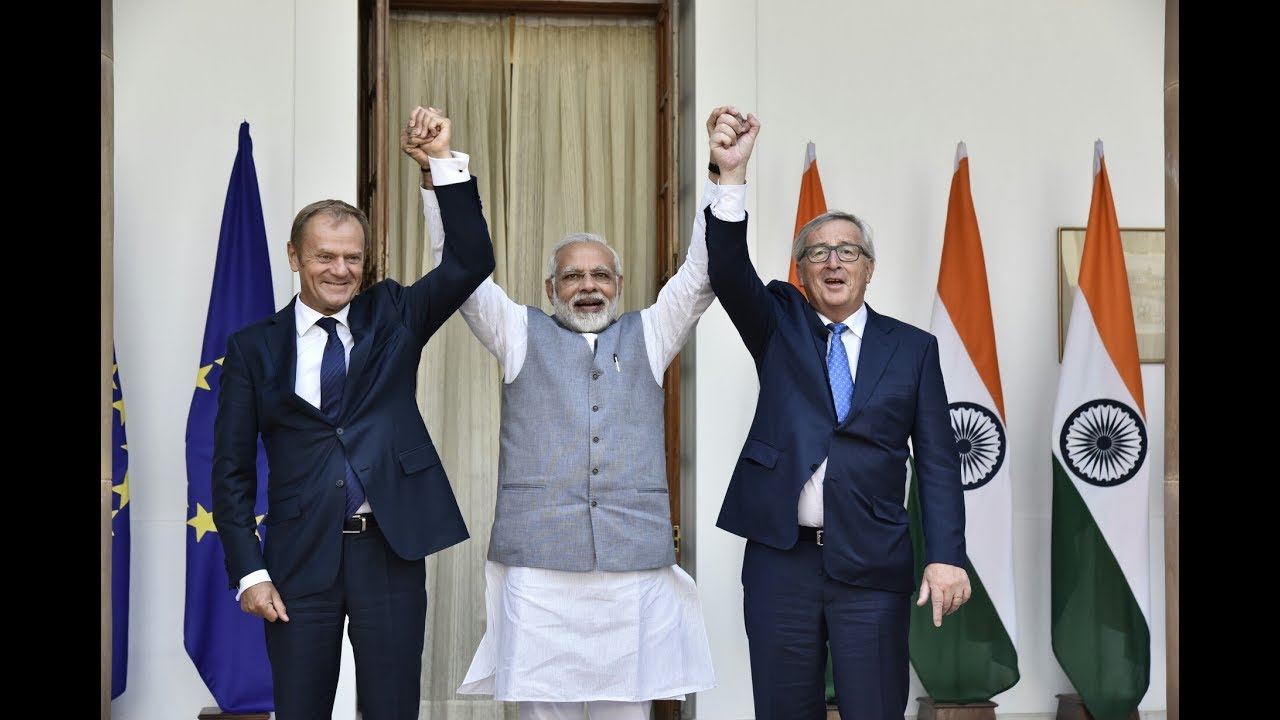 PM Modi with President of European Council & European Commission at ...