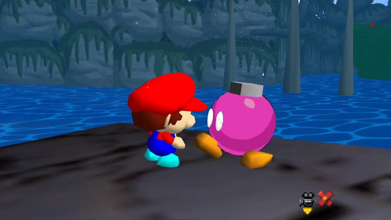 Super Baby Mario 64 Skin WideScreen Textures Mode7 Jelly Roger Bay ...