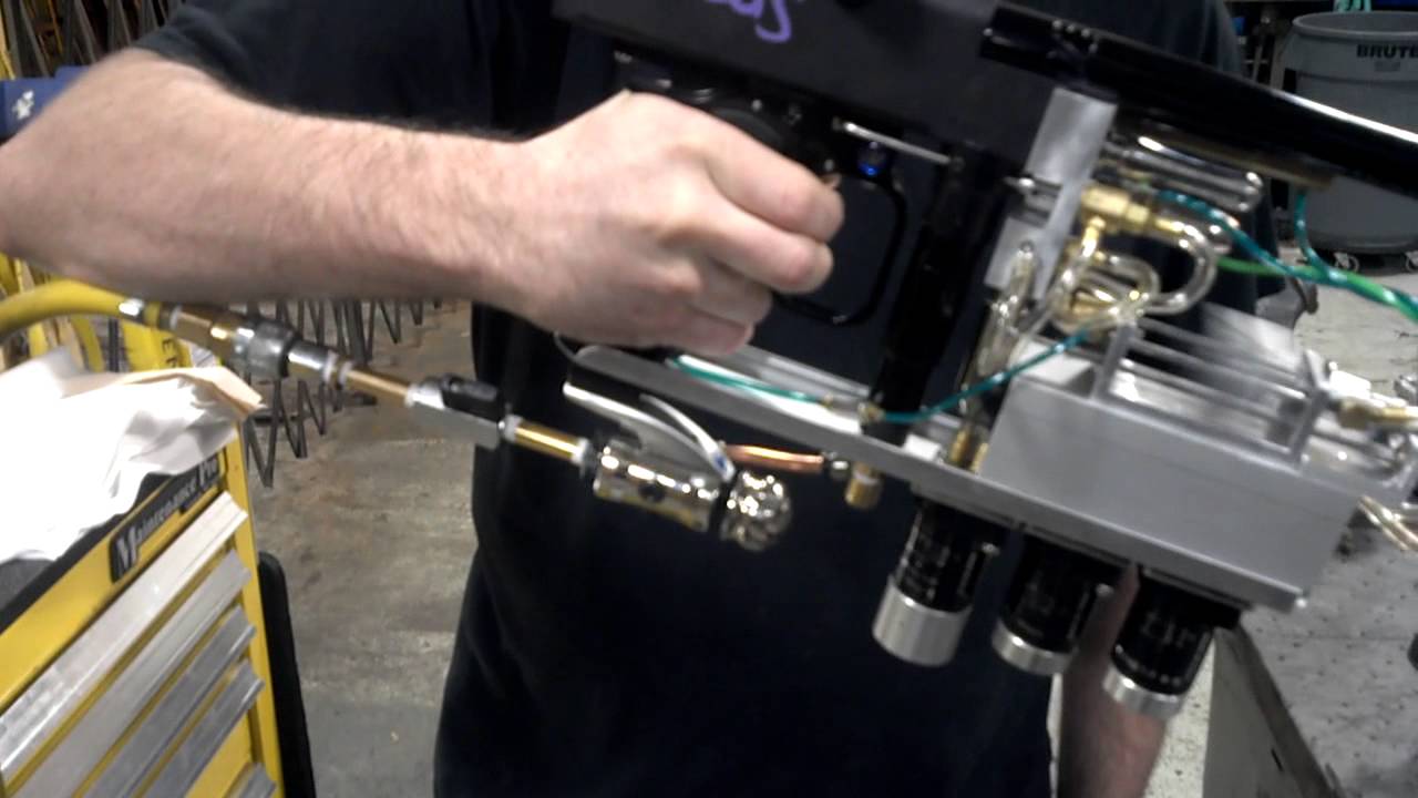 full auto mechanical autococker - YouTube