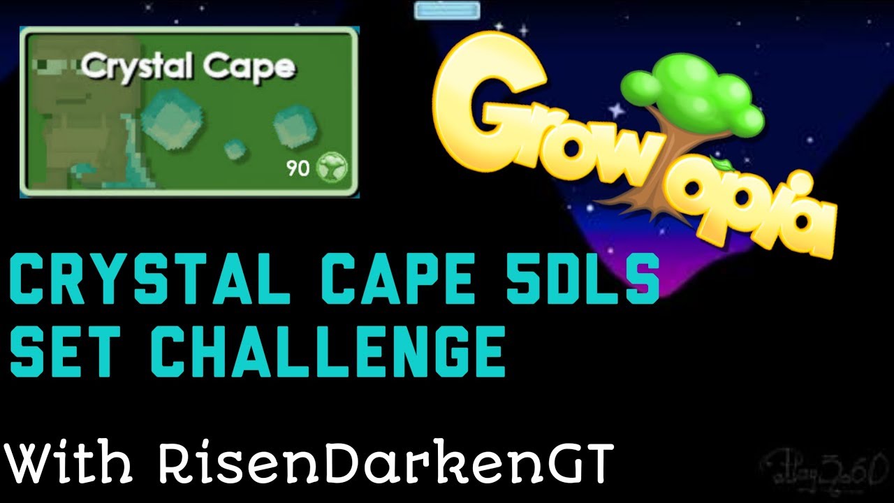 Crystal Cape 5Dl Set Challenge- Growtopia - YouTube