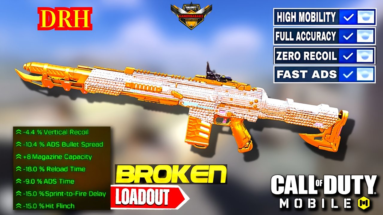 Best DRH Loadout For Codm // Fast ADS+Long Range // Call Of Duty ...