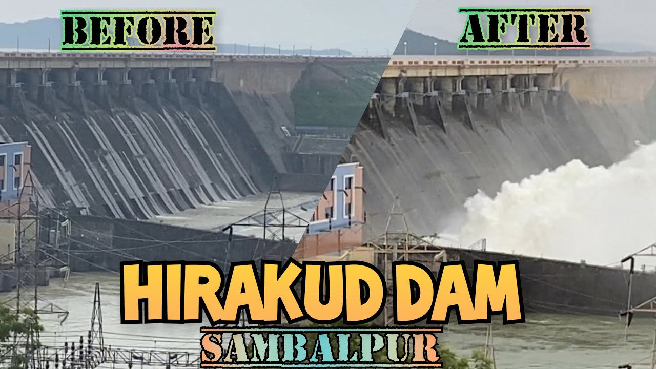 Hirakud Dam Gate Open || Before View || After View || Sambalpur || Ft ...