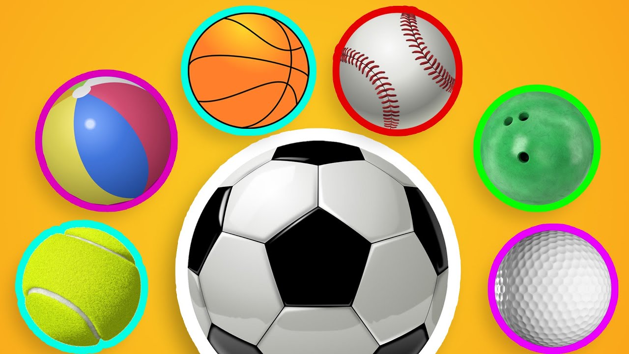 Learn Sports Balls Names For Kids in English - YouTube