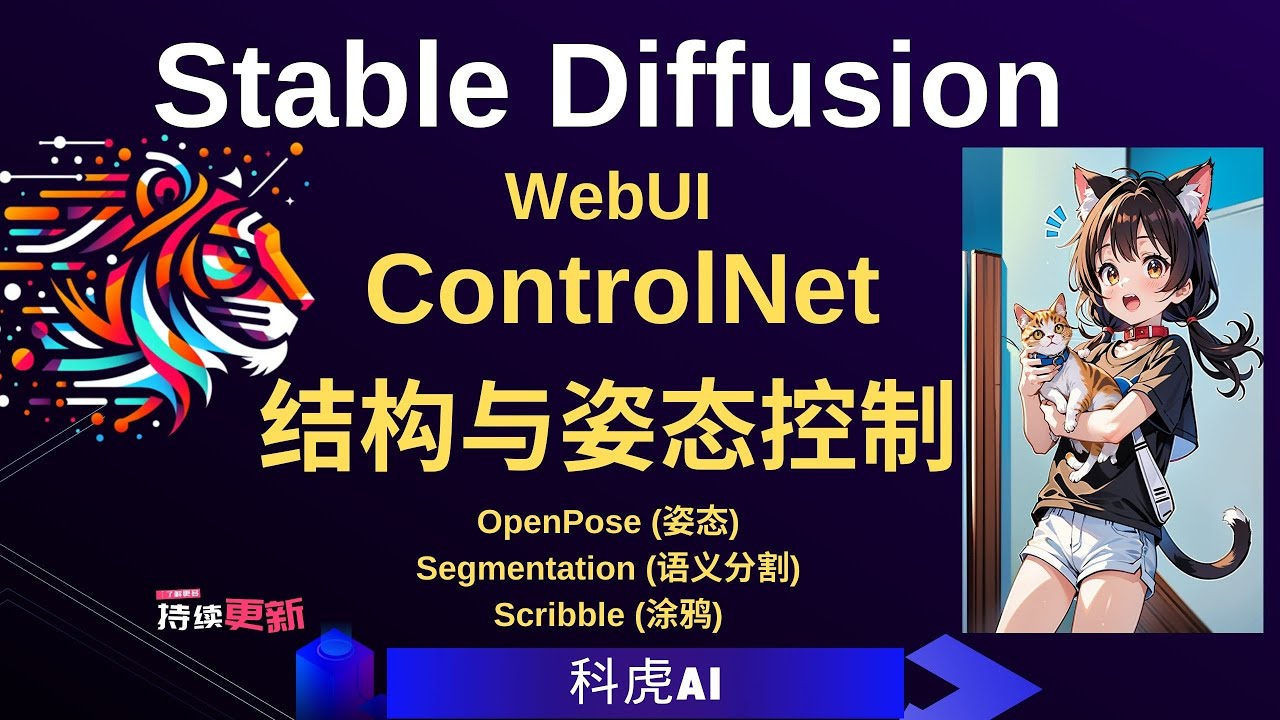 【Stable Diffusion進階】ControlNet結構與姿態控制-OpenPose、Segmentation、Scribble - YouTube