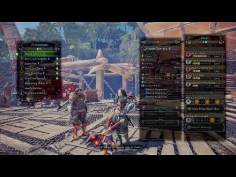 [MHW] Cluster HBG equipment setting - YouTube