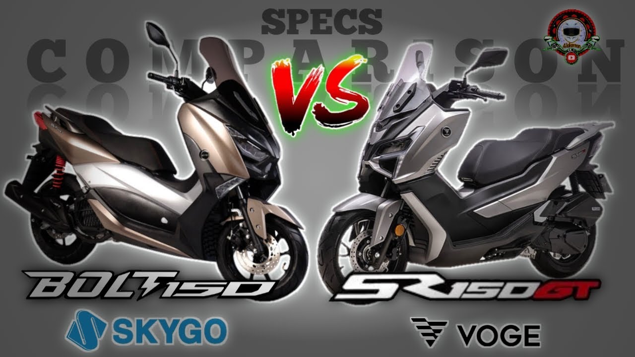 SKYGO BOLT 150 vs VOGE SR150GT SPECS COMPARISON - YouTube