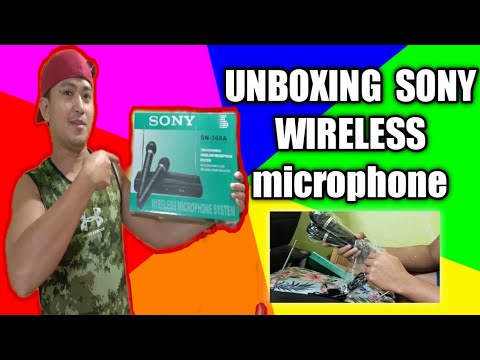 UNBOXING SONY WIRELESS microphone - YouTube
