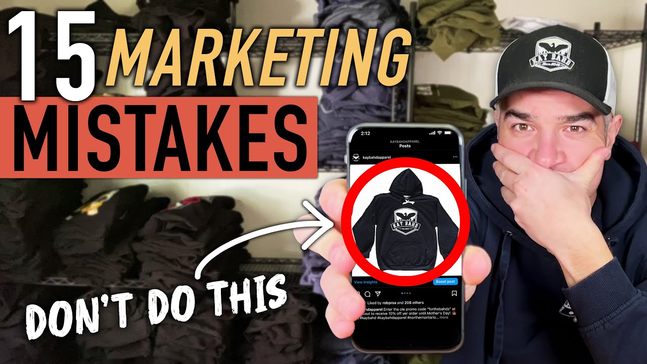 15 Mistakes To Avoid When Marketing Your Clothing Brand Online - YouTube