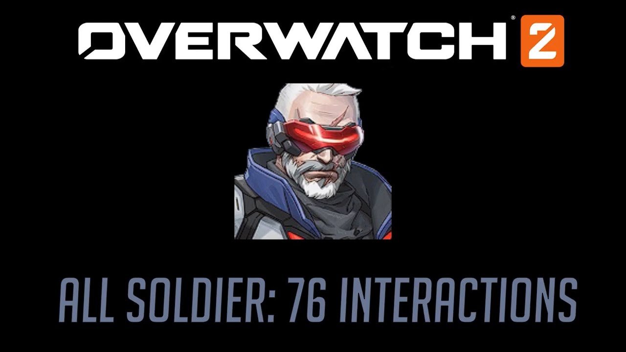 Overwatch 2 First Closed Beta - All Soldier: 76 Interactions + Hero ...