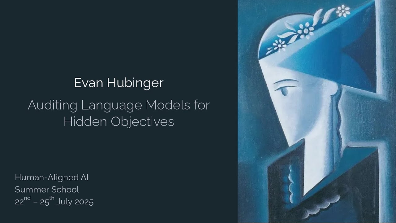 Evan Hubinger: Auditing Language Models for Hidden Objectives - YouTube
