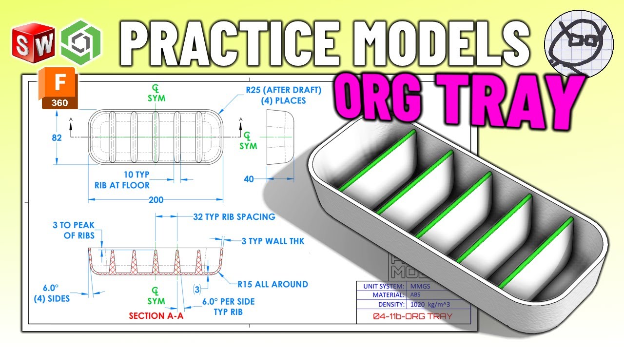 SOLIDWORKS Practice - Onshape Practice - Fusion 360 Practice Exercises ...