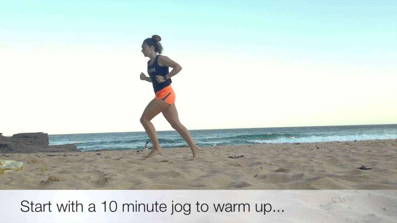 Beach Tabata Workout with Lizzie - YouTube