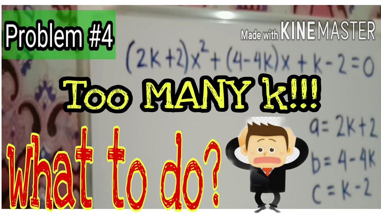 How to find k in a Quadratic Equation using the Product of Roots ...