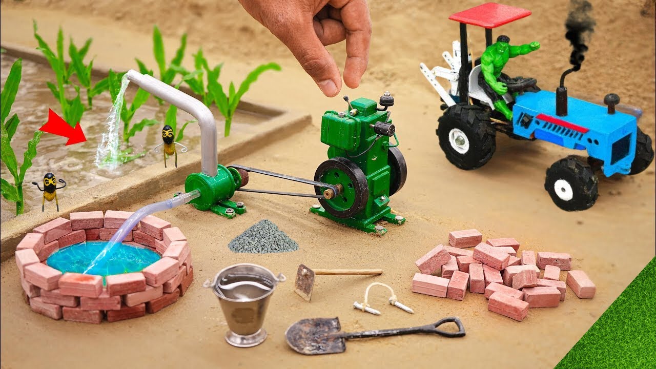 Homemade tractor making with Diy mini tractor making agriculture for ...
