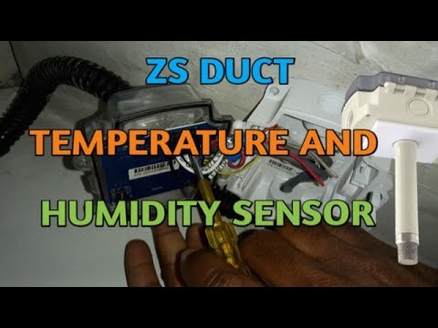 How to install ZS DUCT temperature & humidity sensor || Carrier DUCT ...