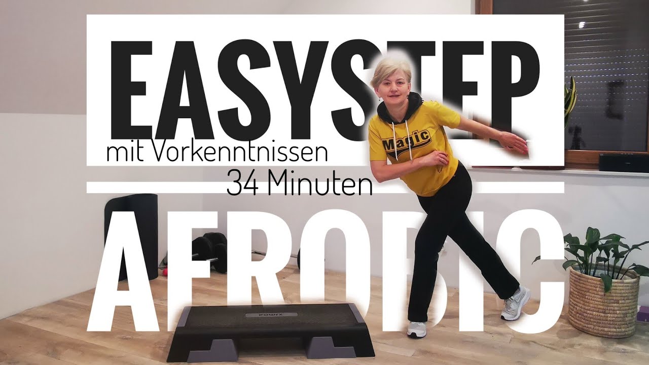 EasyStep Aerobic // mit Vorkenntnissen // Irina Fitpoint // Степ аэробика - YouTube