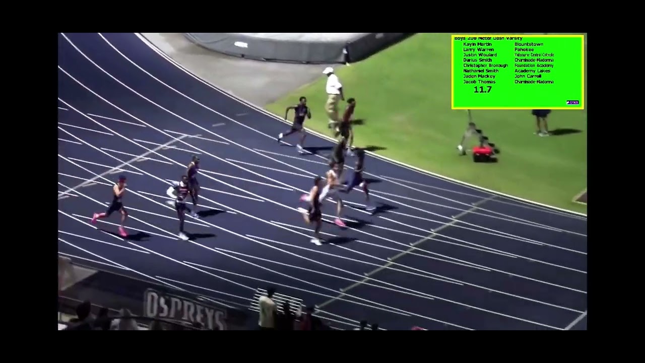 CJ Bronaugh 2024 FHSAA State Championships 200M - YouTube