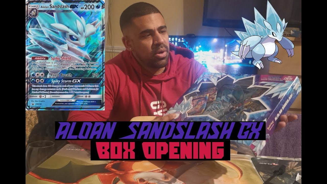 Alolan Sandslash GX Box Opening! - YouTube