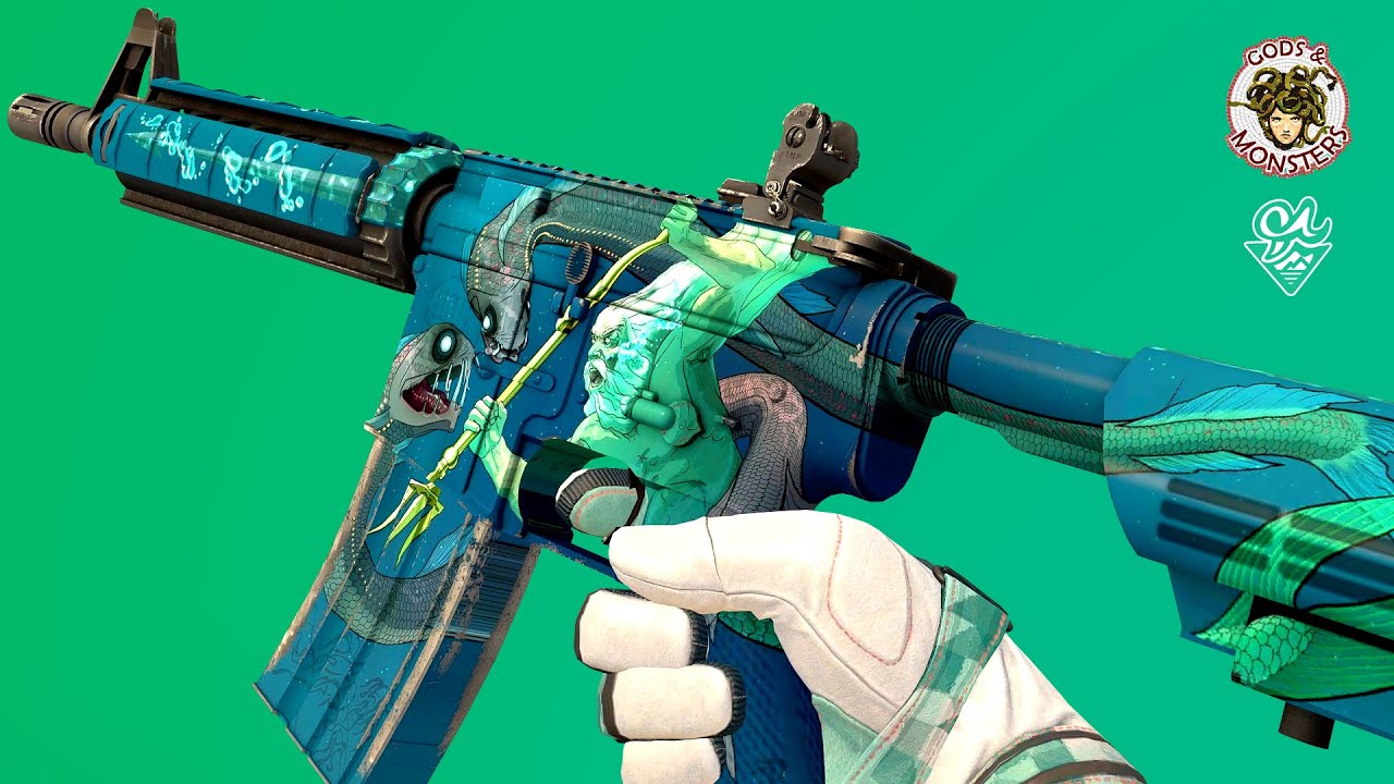 CSGO | M4A4 | Poseidon | The Gods and Monsters Collection - YouTube
