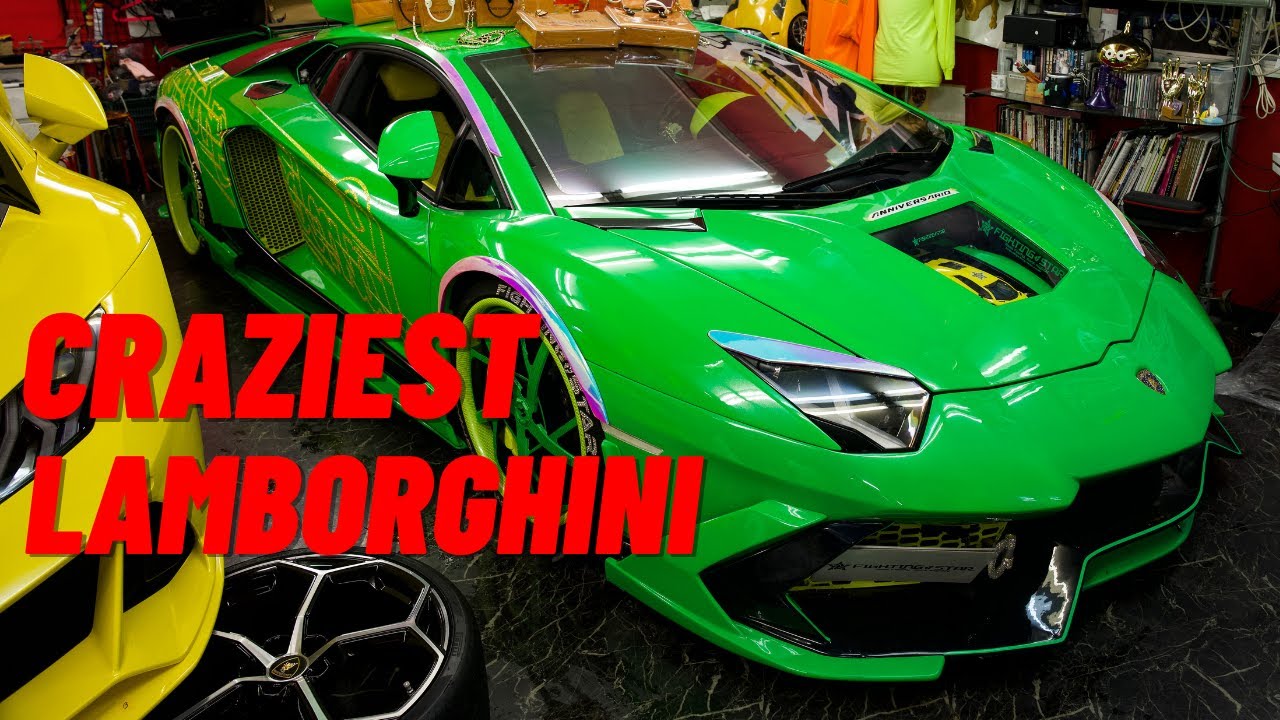 Craziest Lamborghini in the World in Wild Man Cave - Flashy, Modified ...