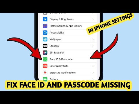 iOS 17: Fix Face ID And Passcode Missing In Settings iPhone(face ID ...