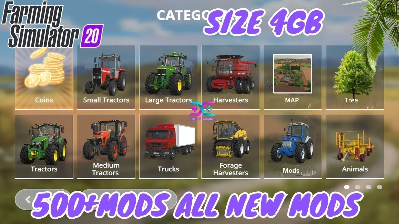 FS 20 v80 all new vehicles size 4gb 500+vehicle - YouTube
