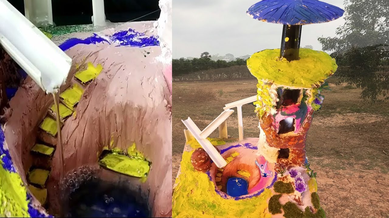 DIY-Build The Most Amazing Swimming Pool Water Slide Around Secret ...