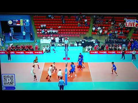 May sumilip OMG! sa lakas ng blocked Philippines vs Indonesia Men's Sea Games Volleyball 