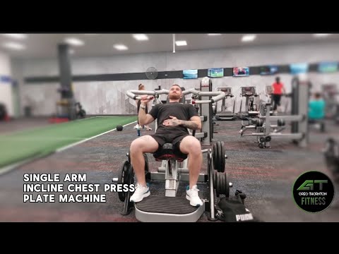 Single Arm Incline Chest Press Plate Machine - YouTube