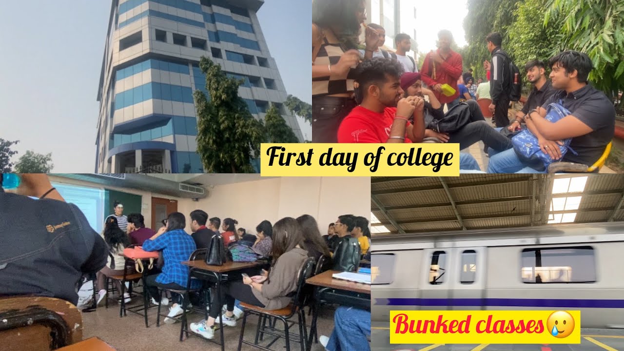 First day in college| TRINITY DWARKA | Bunked classes🥲 - YouTube