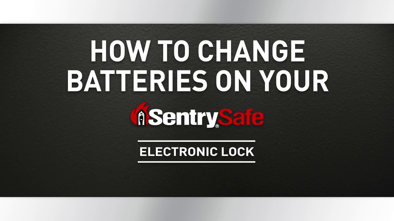How to Change the Batteries on Your Sentry®Safe Electronic Lock Fire ...