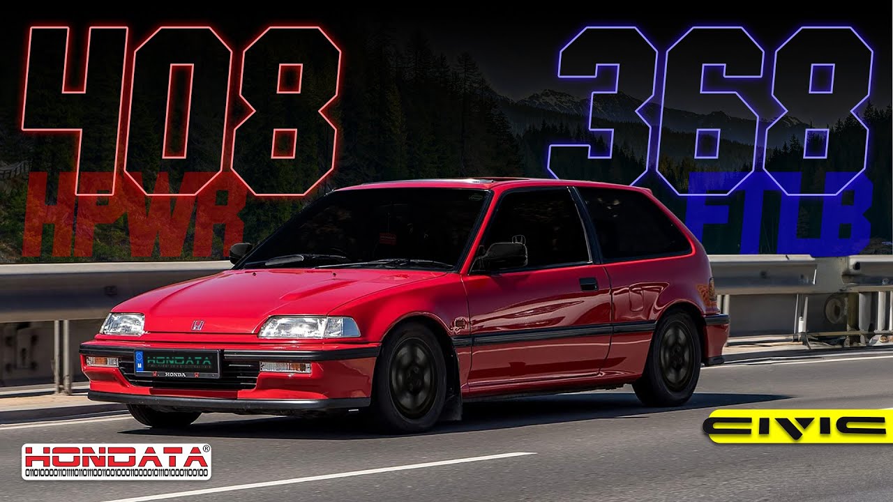 Budget Build - Turbo B Series Honda Civic on the Dyno - YouTube