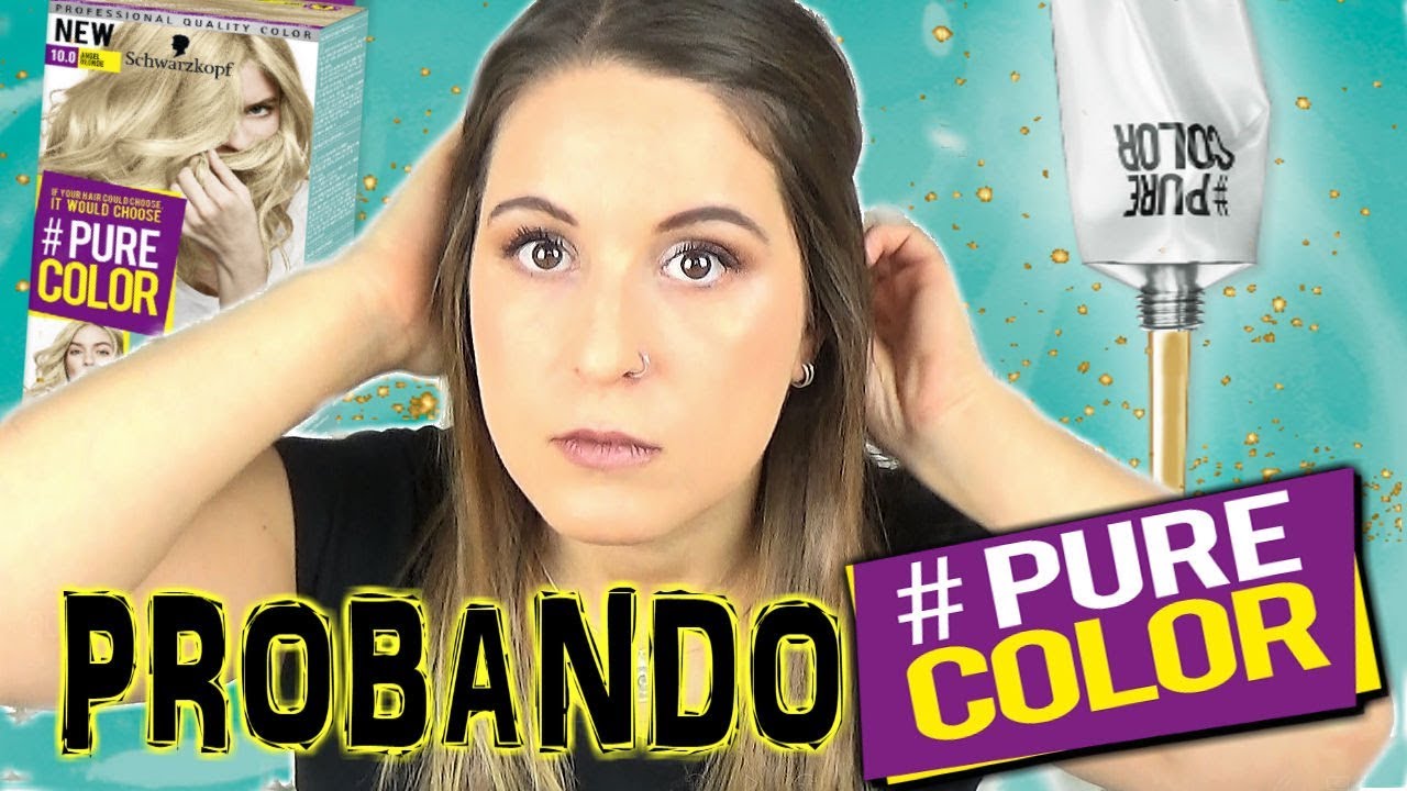Probando los tintes Pure Color Blonde - YouTube