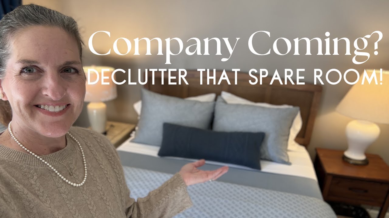 Revamp Your Guest Room For The Holidays - Declutter And Refresh! - YouTube