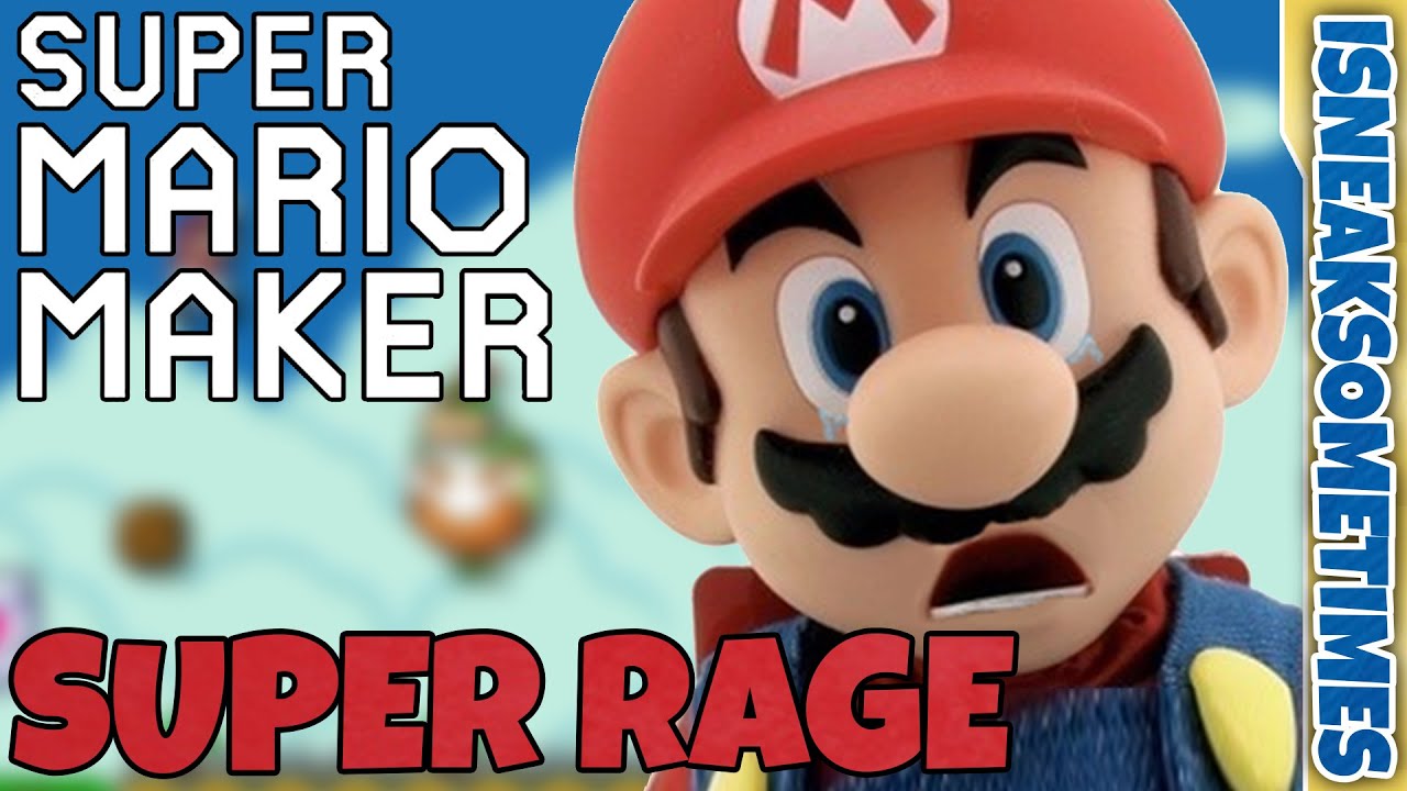 Super Mario Maker Custom Levels: Super Rage! (Wii U Gameplay With Rage ...