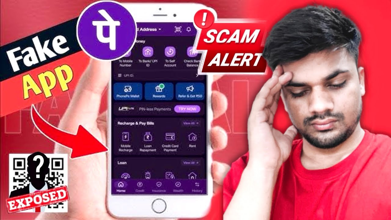 Alert🚨 PhonePe fake QR Payments Scam 2024 || Phonepe Fake Application ...
