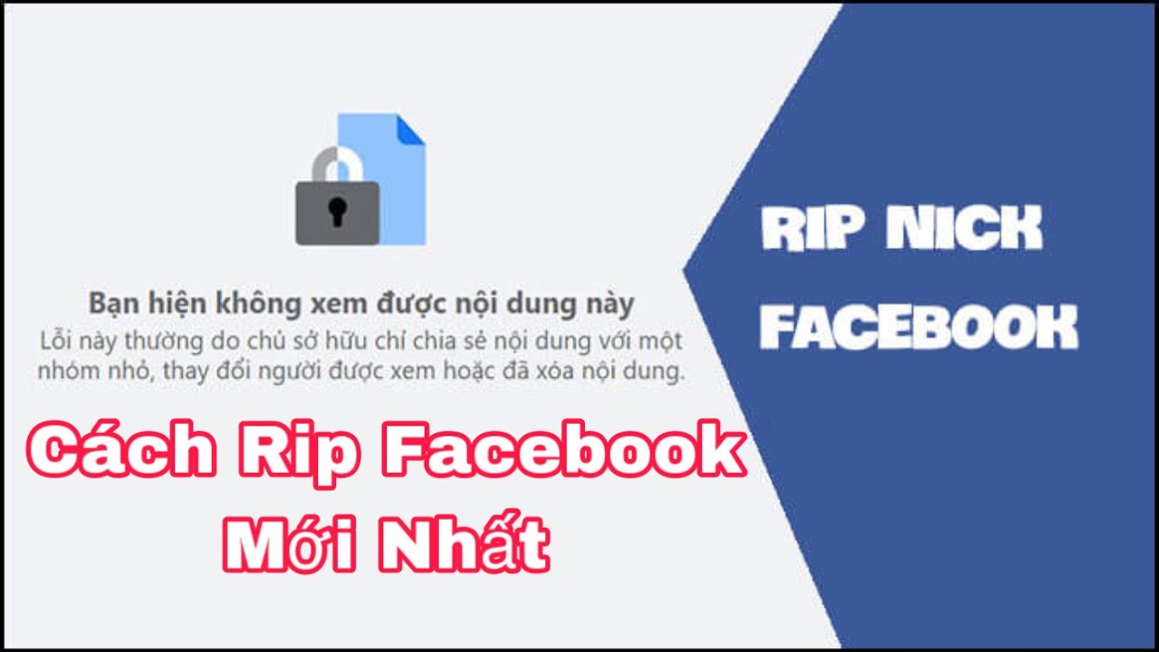 Cách Rip Facebook | Rip facebook Người khác mới nhất | Hướng dẫn rip ...
