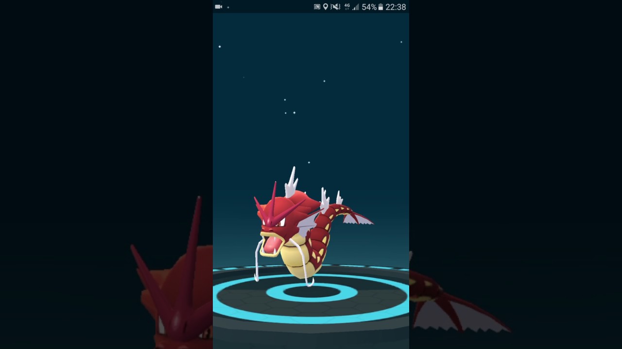 POKEMON GO - Shiny Magikarp evolve to shiny Gyarados - YouTube
