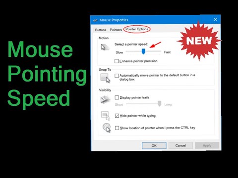 Mouse pointing speed : learn how to increase or decrease speed of ...