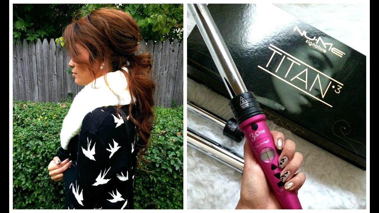 Cute Fall Up-Do Hair Style | Curly/Poof/Ponytail Hair Tutorial - YouTube